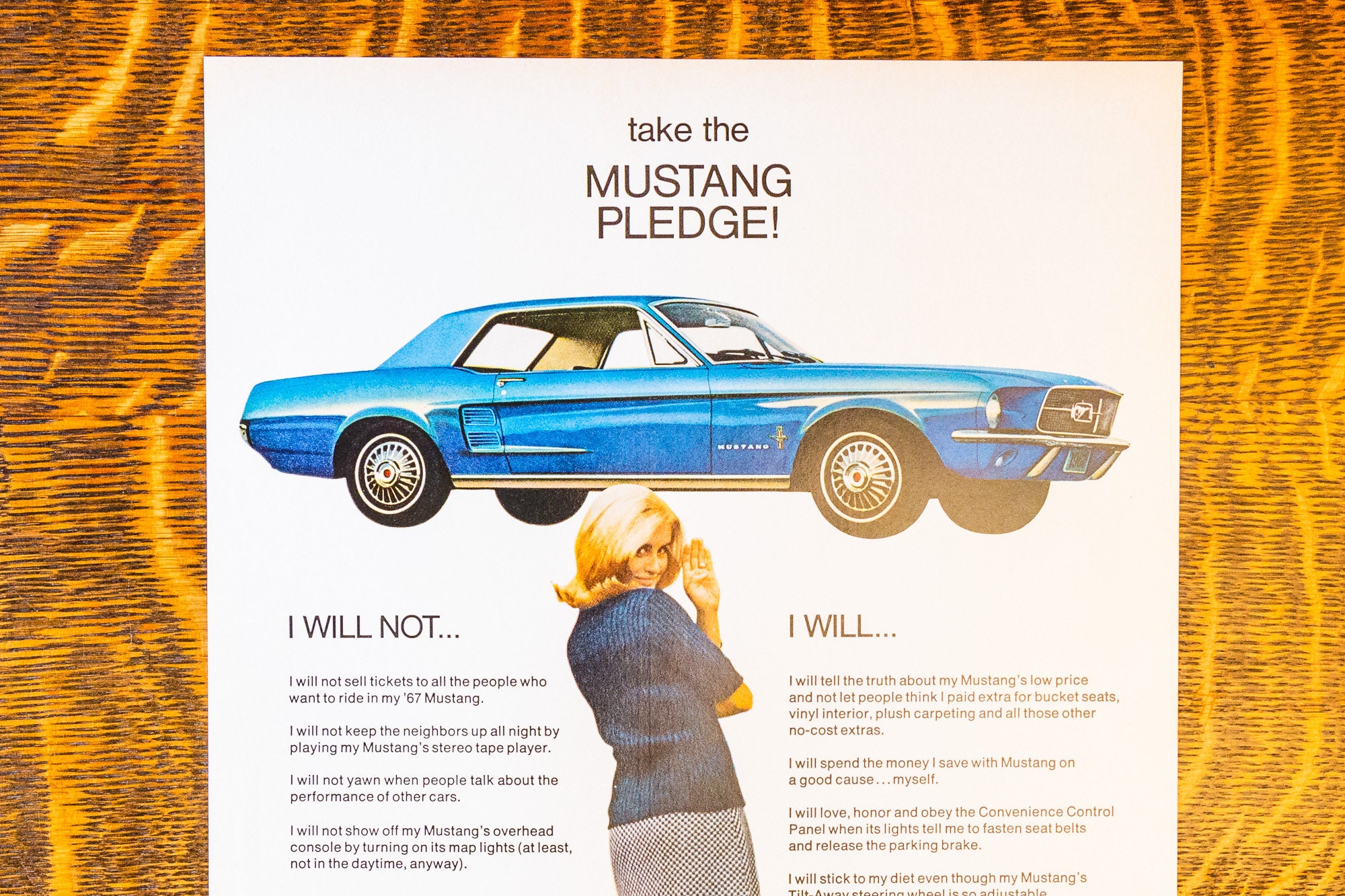 Collectibles 1967 Ford Mustang Vintage Collectible Paper Ephemera ...