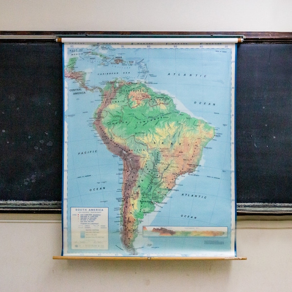 Pull Down Map - Etsy