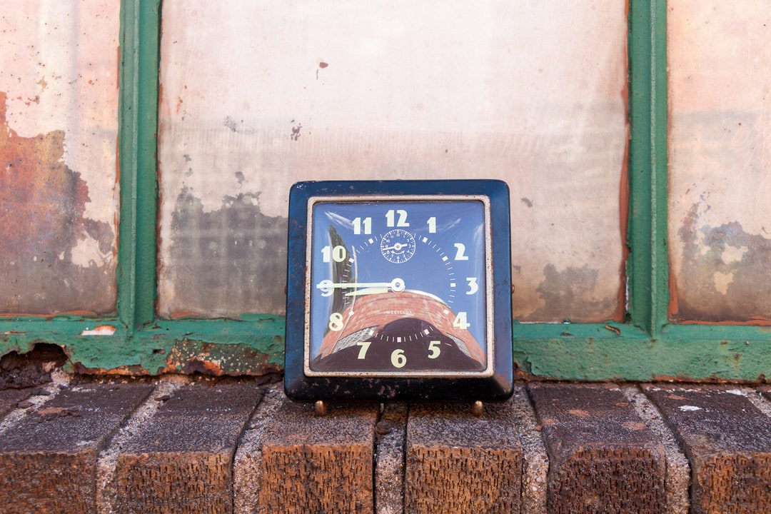 Westclox Square Mid-century Alarm Clock Vintage Bedroom Decor - Etsy