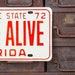 Arrive Alive 1972 Florida Booster License Plate Vintage Wall Decor - Etsy