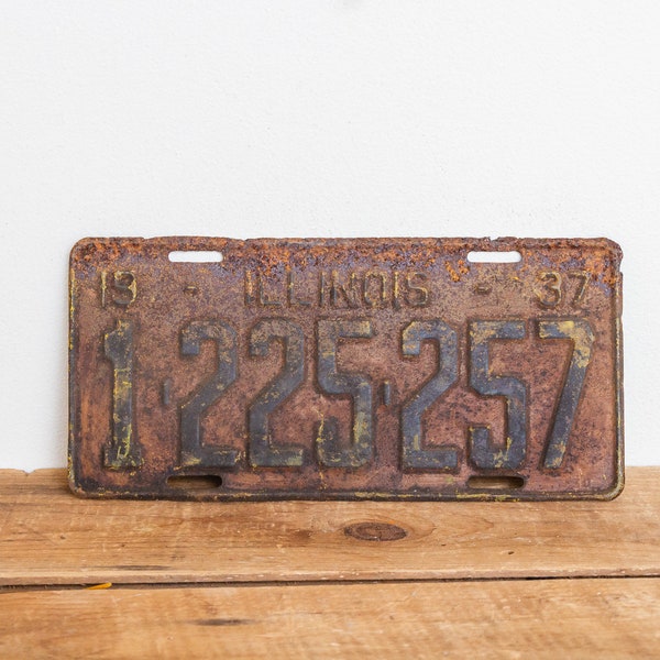 1937 License Plates - Etsy