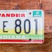 Indiana 1980s Wander License Plate Vintage Wall Hanging Decor - Etsy