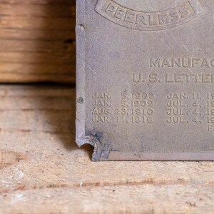 Peerless Motor Car Co Motor Number Brass Plate Plaque Vintage Wall ...