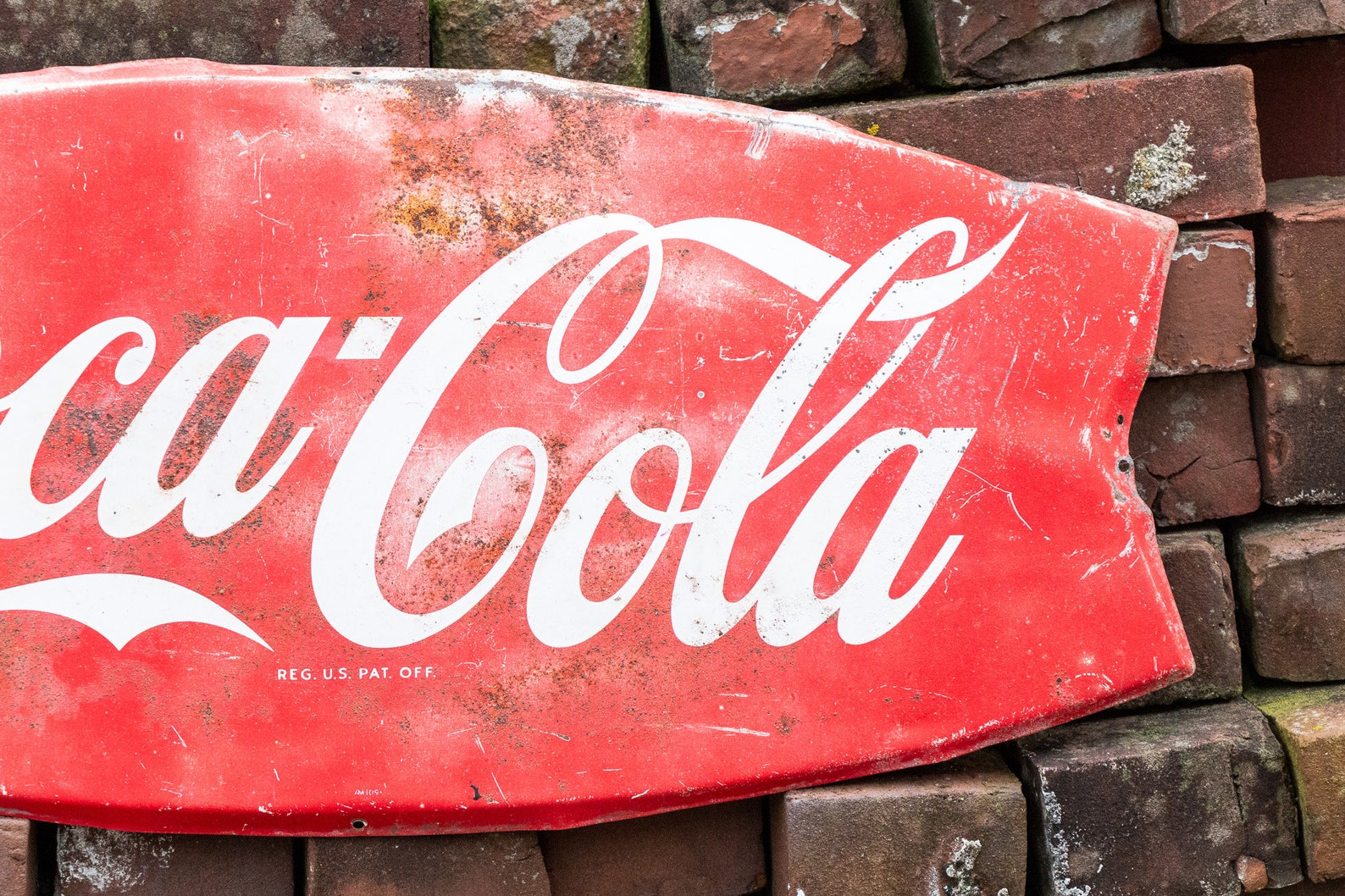 Coke Fishtail Sign Vintage Coca-cola Advertising Signage - Etsy