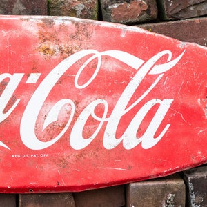 Coke Fishtail Sign Vintage Coca-cola Advertising Signage - Etsy