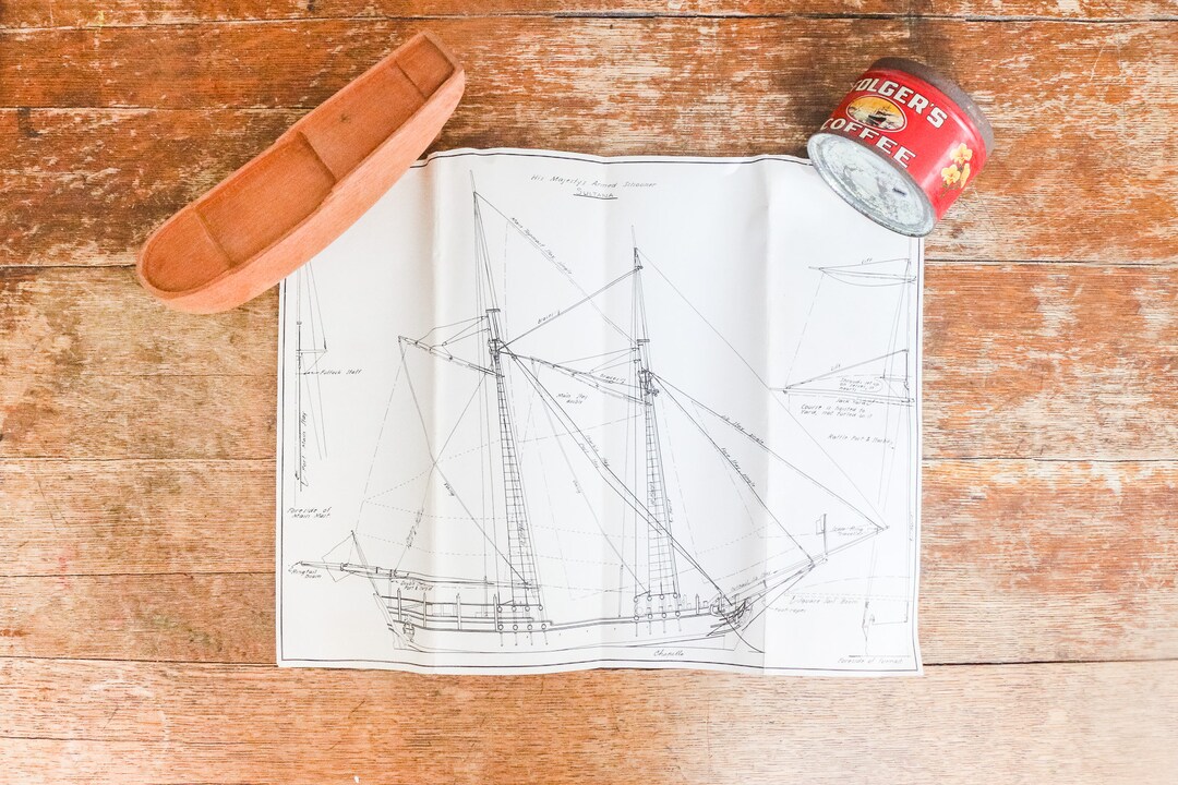 HMS Sultana Schooner Vintage Model Shipways Wooden Ship With Box and ...