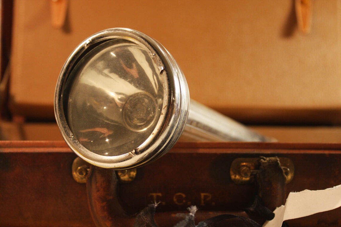 Silver Deville Flashlight Long and Large Vintage Flashlight | Etsy