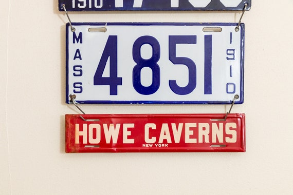 Howe Caverns License Plate Topper Vintage Reflective New York | Etsy