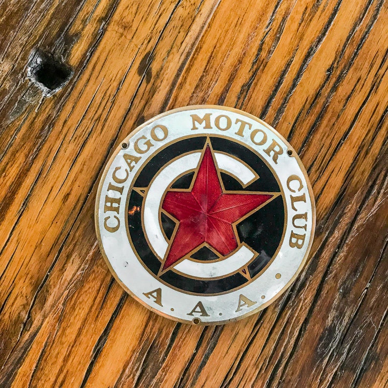 Chicago Motor Club AAA Vintage Porcelain Radiator Badges - Etsy