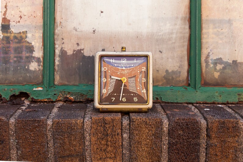 Westclox Square Mid-century Alarm Clock Vintage Bedroom Decor - Etsy