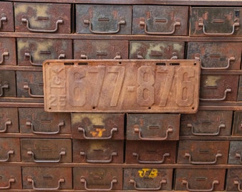 Oregon 1934 Rusty License Plate Vintage Brown Wall Hanging Decor - Etsy