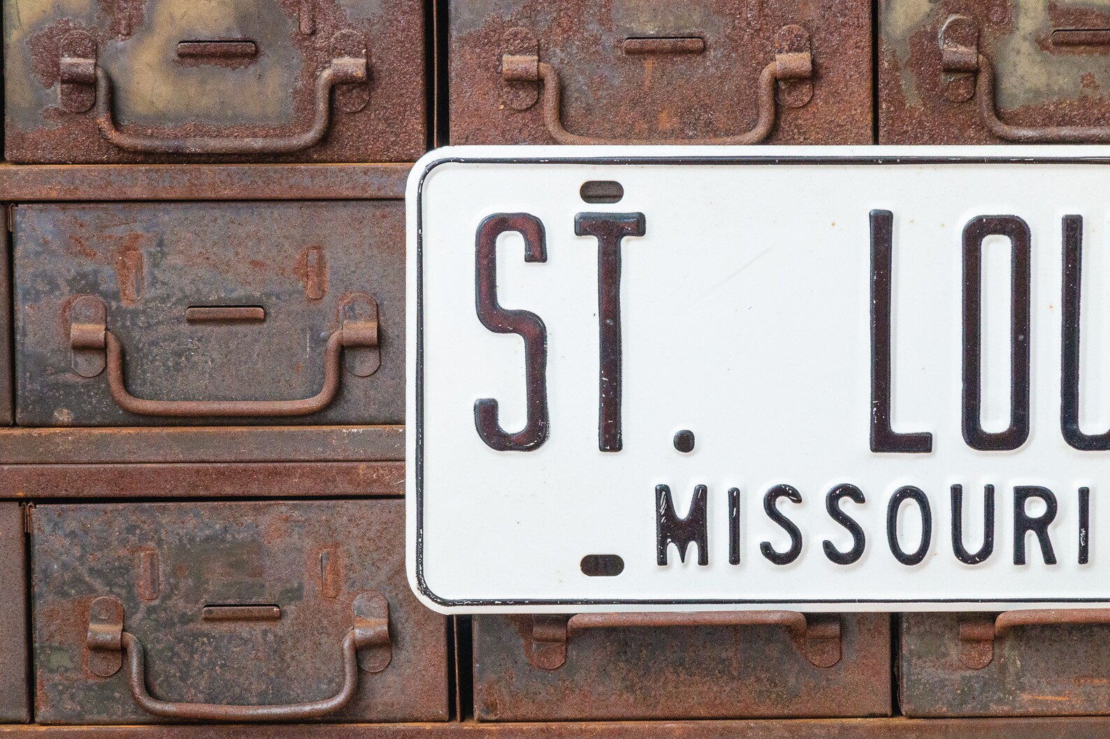 1960s St. Louis Missouri Booster License Plate Vintage White - Etsy