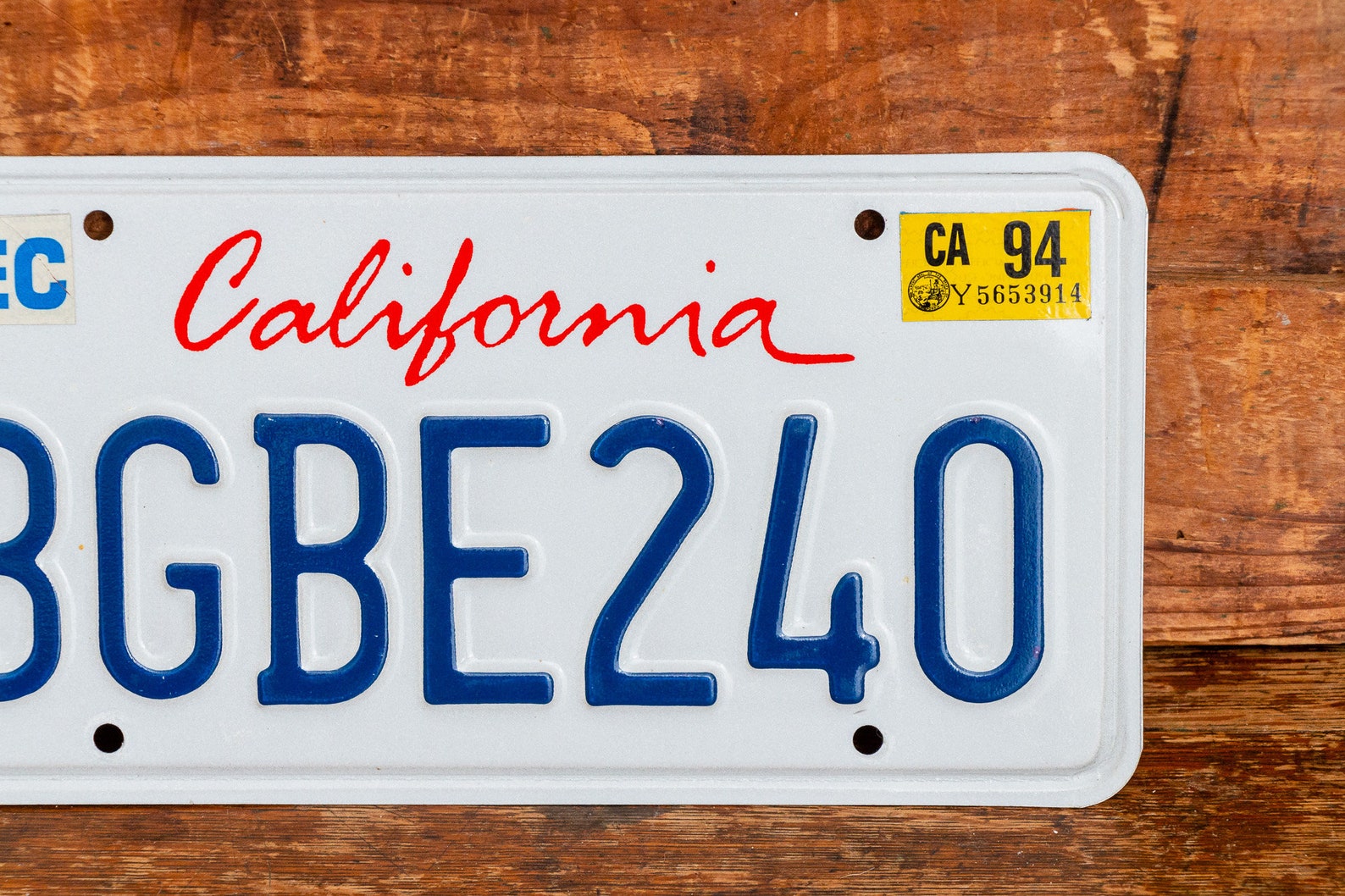 California 1994 License Plate Vintage Wall Hanging Decor - Etsy
