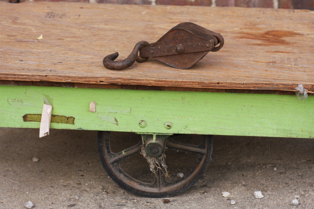 Rustic Pulley Vintage Industrial Decor - Etsy