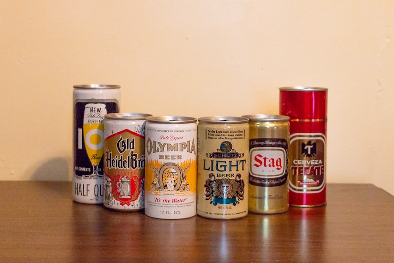 Mystery Vintage Beer Can Lot Instant Collection of Empty - Etsy