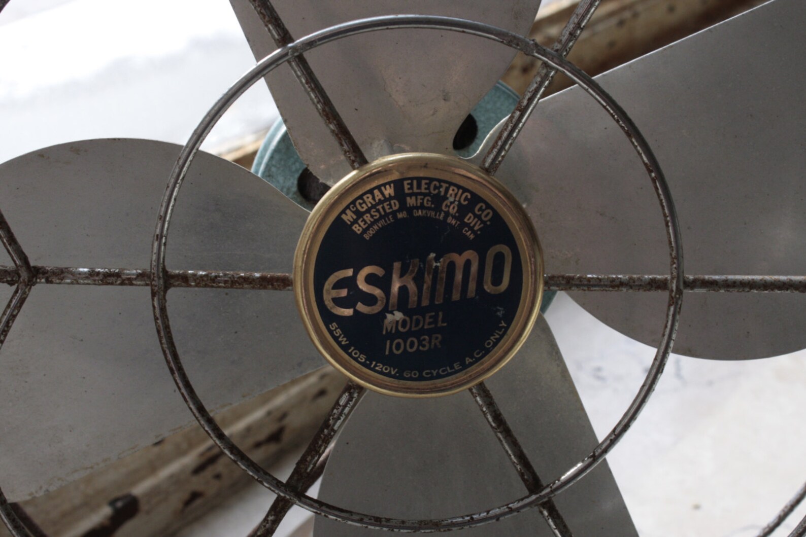 Eskimo Vintage Desktop Fan Model 1003R | Etsy