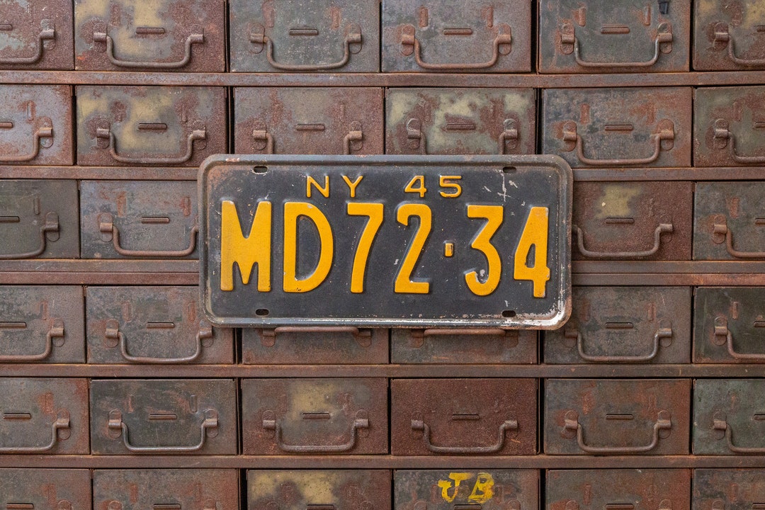 New York 1945 Doctor License Plate Vintage MD Medical Wall Decor - Etsy