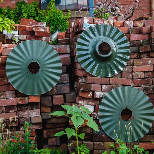 Porcelain Ruffled Lamp Shades Vintage Radial Wave Industrial - Etsy