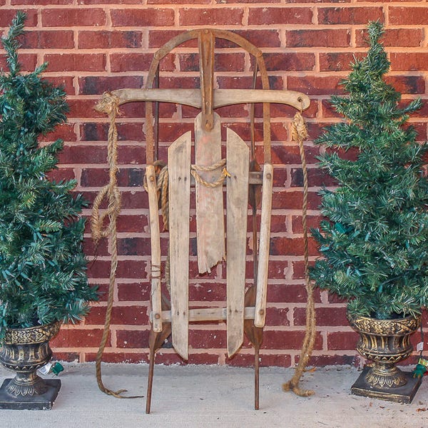 Wooden Runner Sled - Etsy