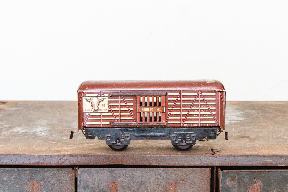 Marx No. 3987 Marlines Vintage Tin Mechanical Toy Train Set - Etsy