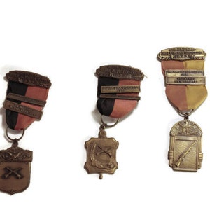 Birmingham Rifle & Pistol Club Award Ribbons Vintage Shooting Award ...