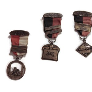 Birmingham Rifle & Pistol Club Award Ribbons Vintage Shooting Award ...