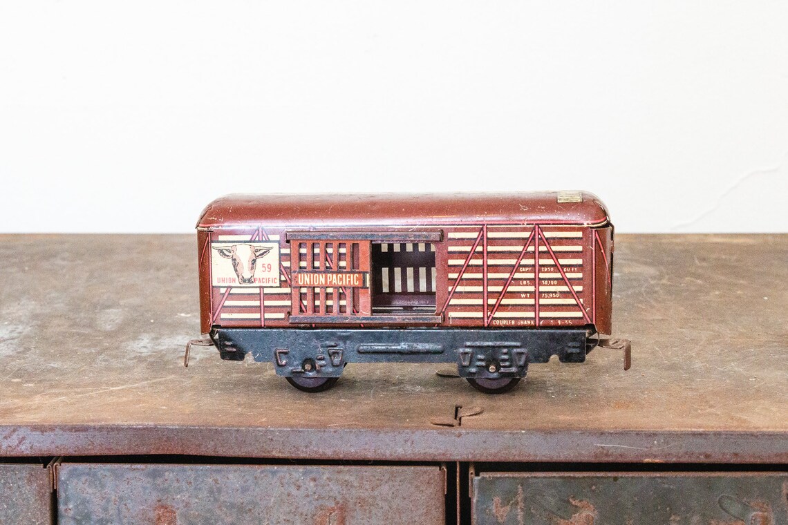 Marx No. 3987 Marlines Vintage Tin Mechanical Toy Train Set - Etsy