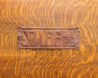 Oregon 1934 Rusty License Plate Vintage Brown Wall Hanging Decor - Etsy
