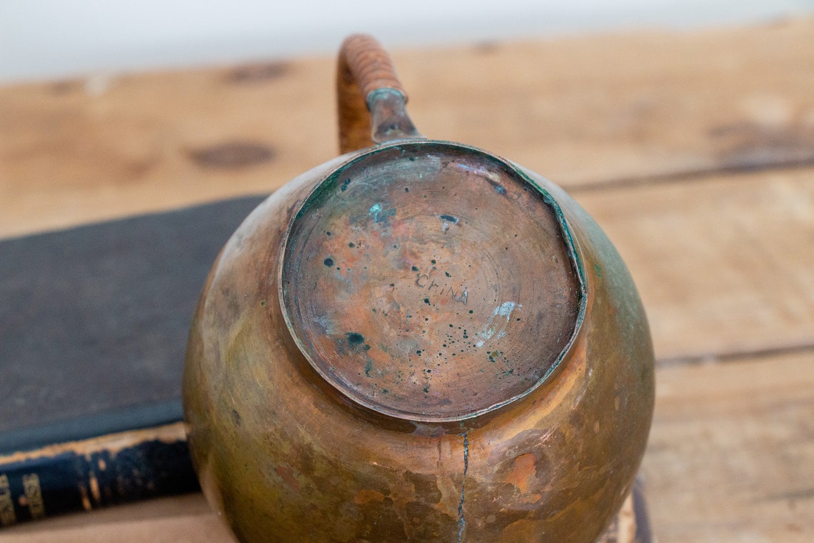 Mini Copper Teapot Vintage Primitive Home Decor | Etsy
