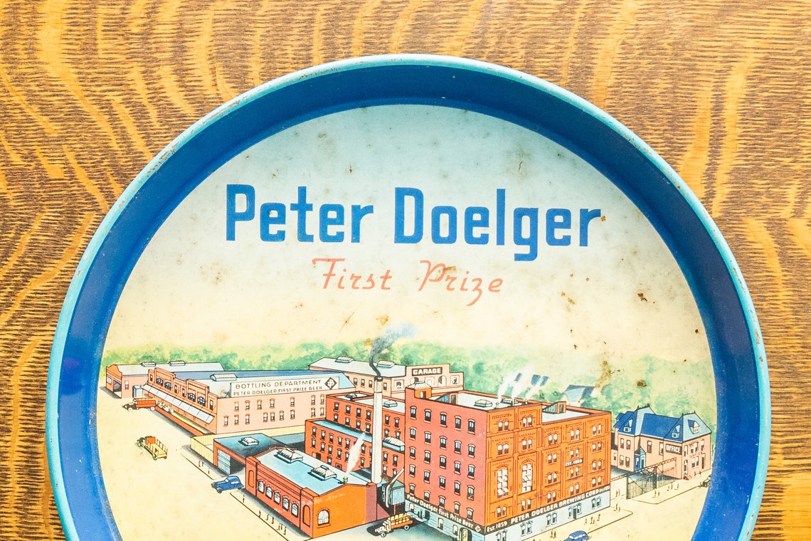 Peter Doelger Beer Tray Brewery Bar Decor Factory Graphic - Etsy