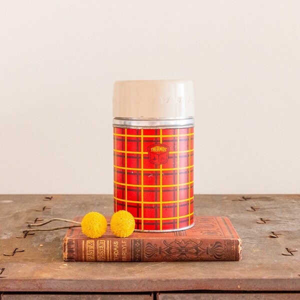 Plaid Thermos - Etsy