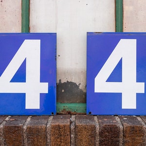 Blue and White Porcelain Number Signs Vintage Wall Hanging - Etsy