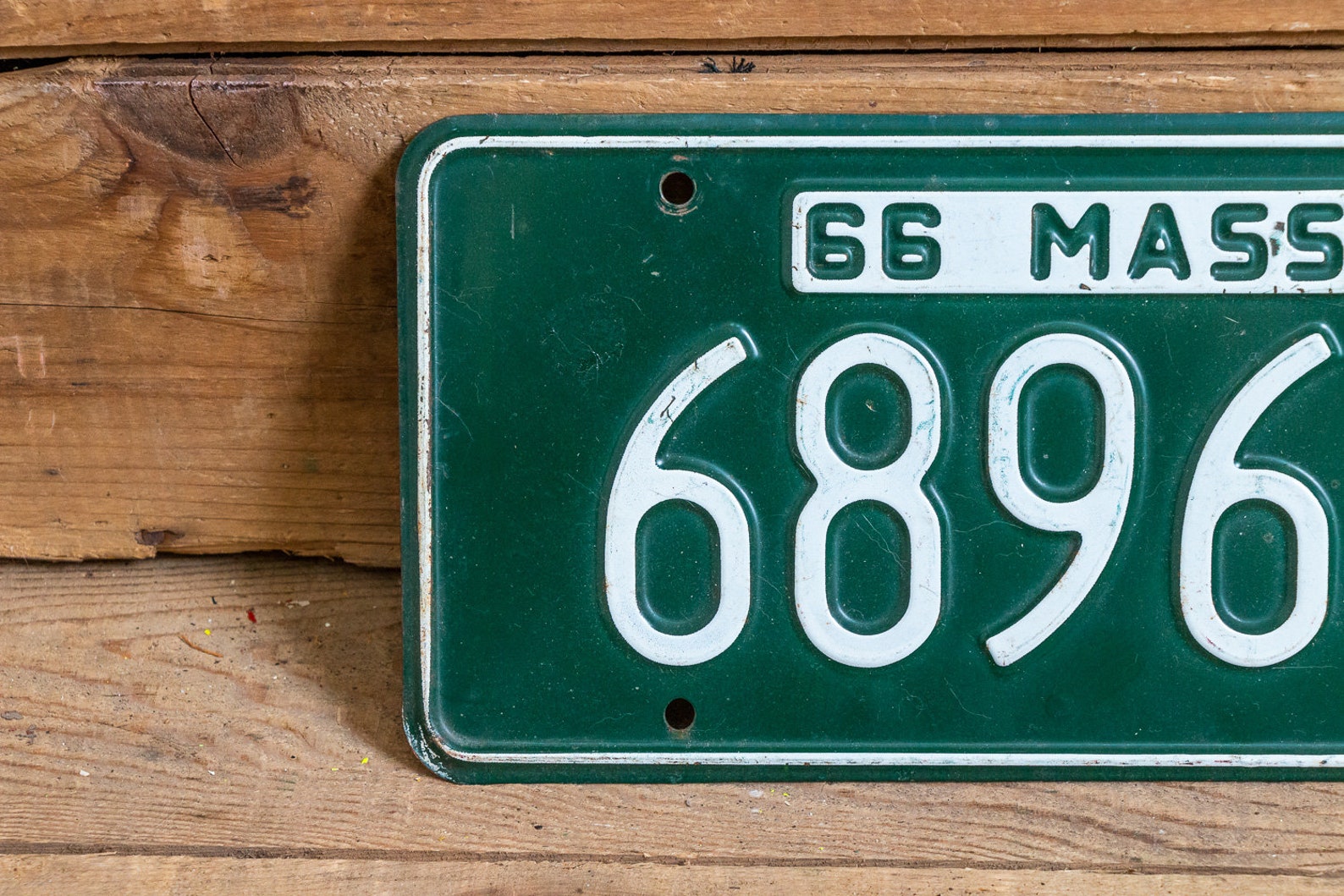 1966 Massachusetts License Plate Vintage Wall Hanging Decor | Etsy