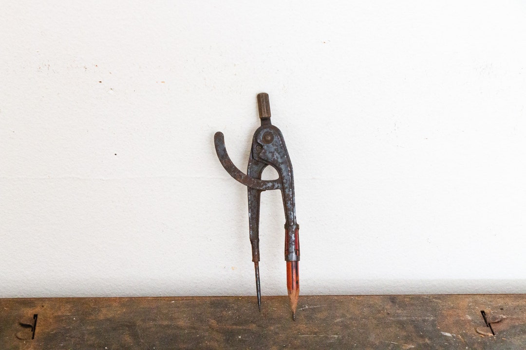 Industrial Compass Divider Vintage Tool - Etsy