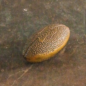 Brass Football Paperweight Vintage Desk Decor - Etsy