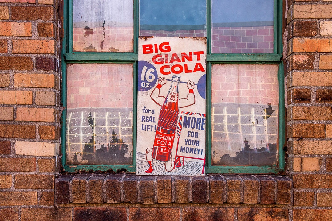 Big Giant Cola Soda Pop Tin Sign Vintage Wall Advertising Decor - Etsy
