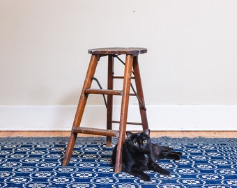 Antique Vintage Wooden Step Stool - Etsy