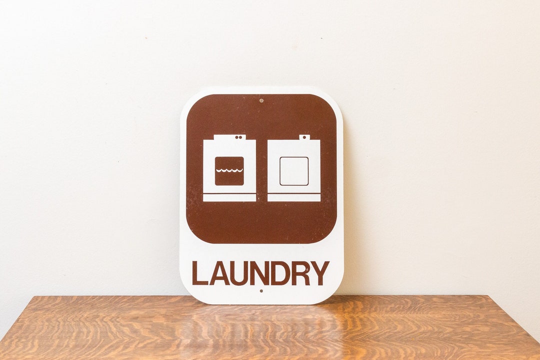 Laundry Room Sign Vintage Brown Wall Decor Washer Dryer - Etsy