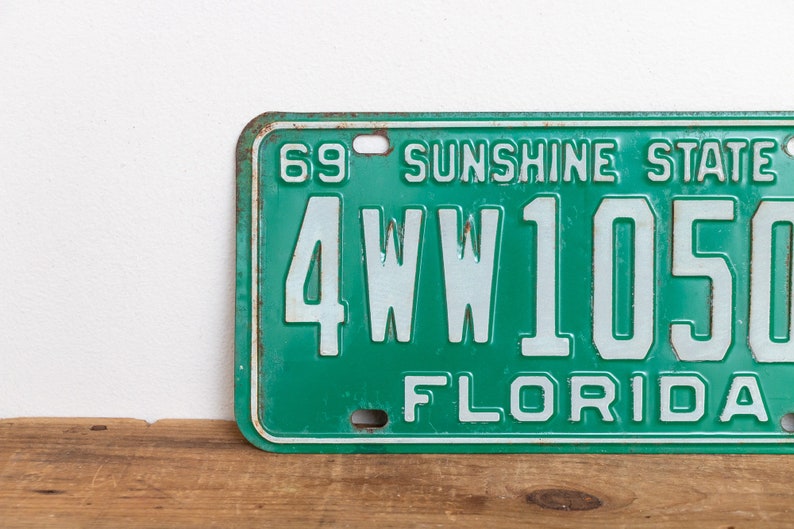 Florida 1970 License Plate Sunshine State Vintage Pinellas - Etsy
