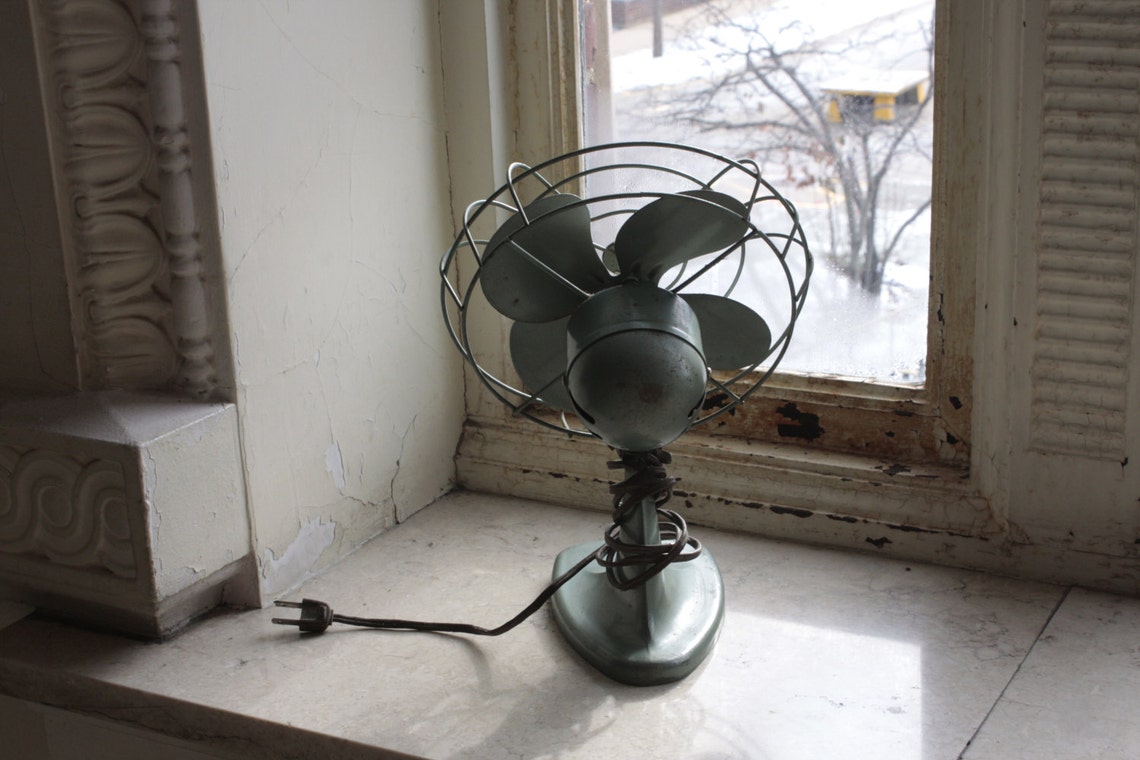 Kenmore Green Mid-century Desk Fan Vintage Decor | Etsy