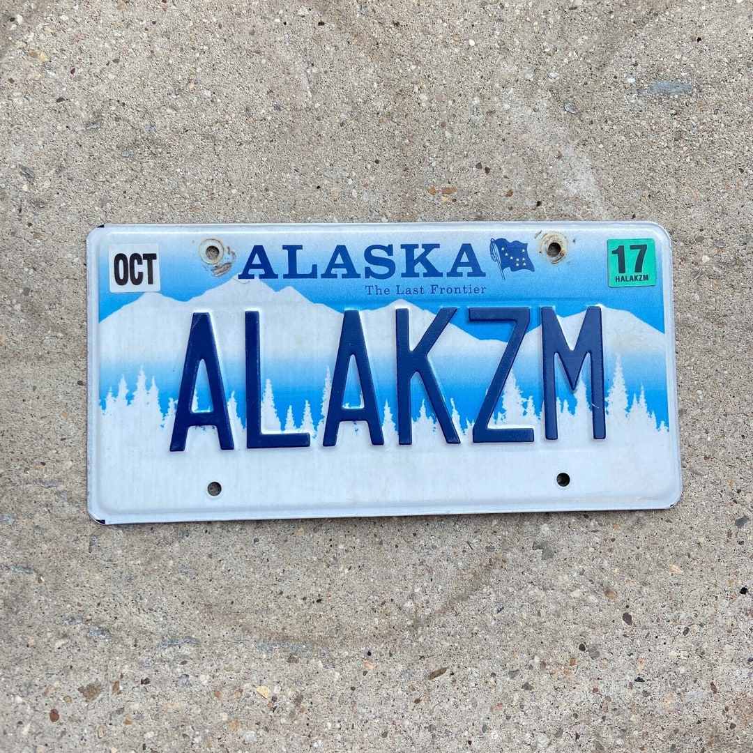Alaska Vanity License Plate ALAKZM Alakazam Magic Spell Incantation - Etsy