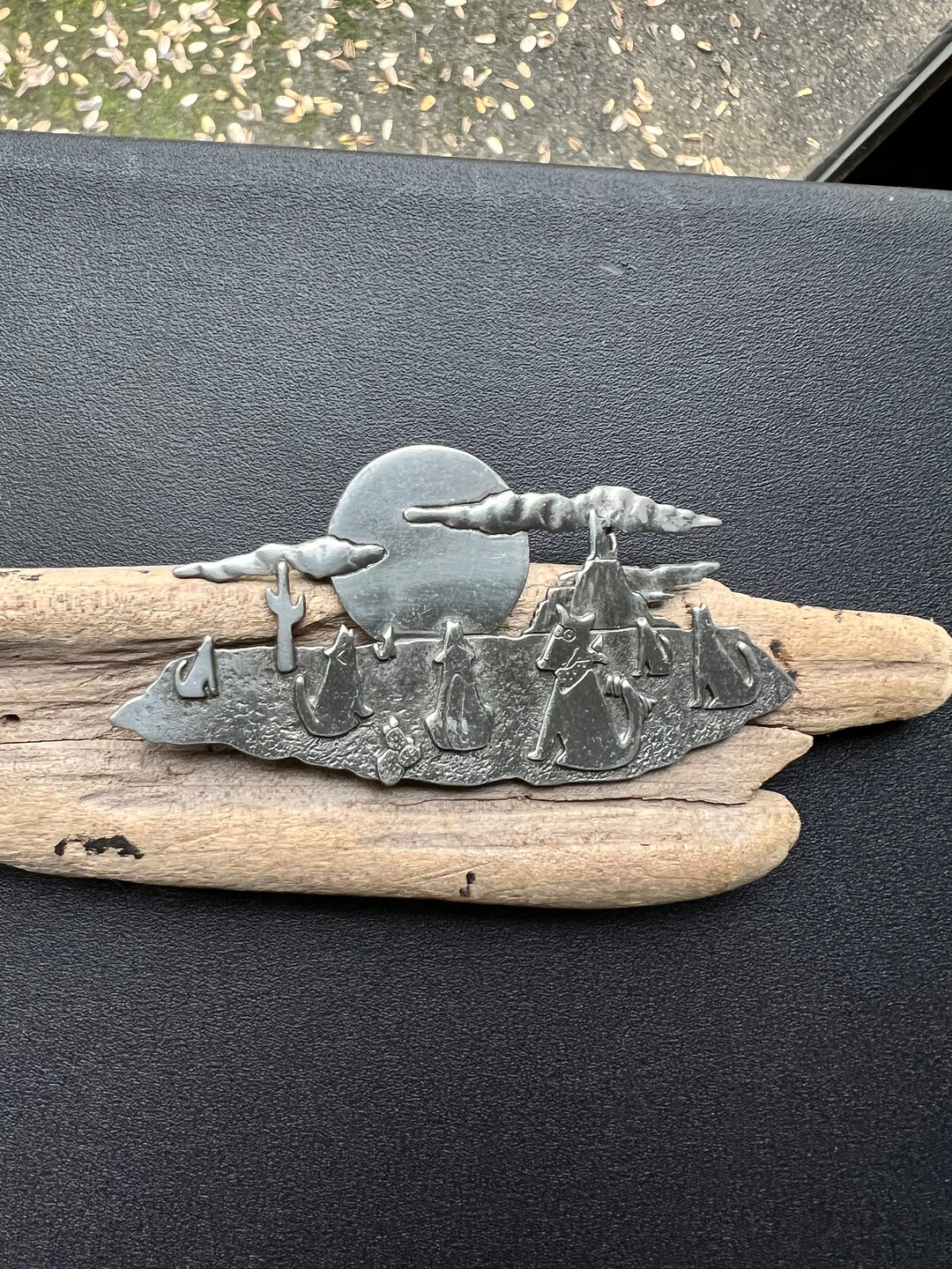 Vintage Southwestern Pin/brooch, Storyteller Brooch, SIGNED, Coyotes ...