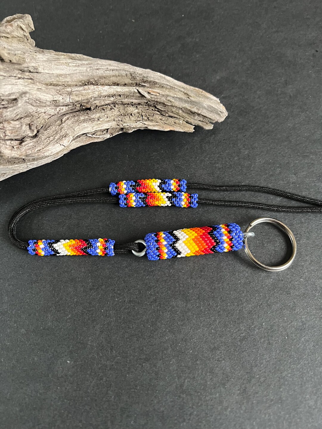 Lanyard Native American, Navajo Handcrafted Beaded Lanyard, Southwest ...