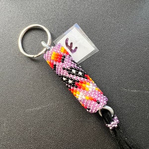 Beaded Native America Indian Keychain, Navajo Keychain, Indian Beaded ...
