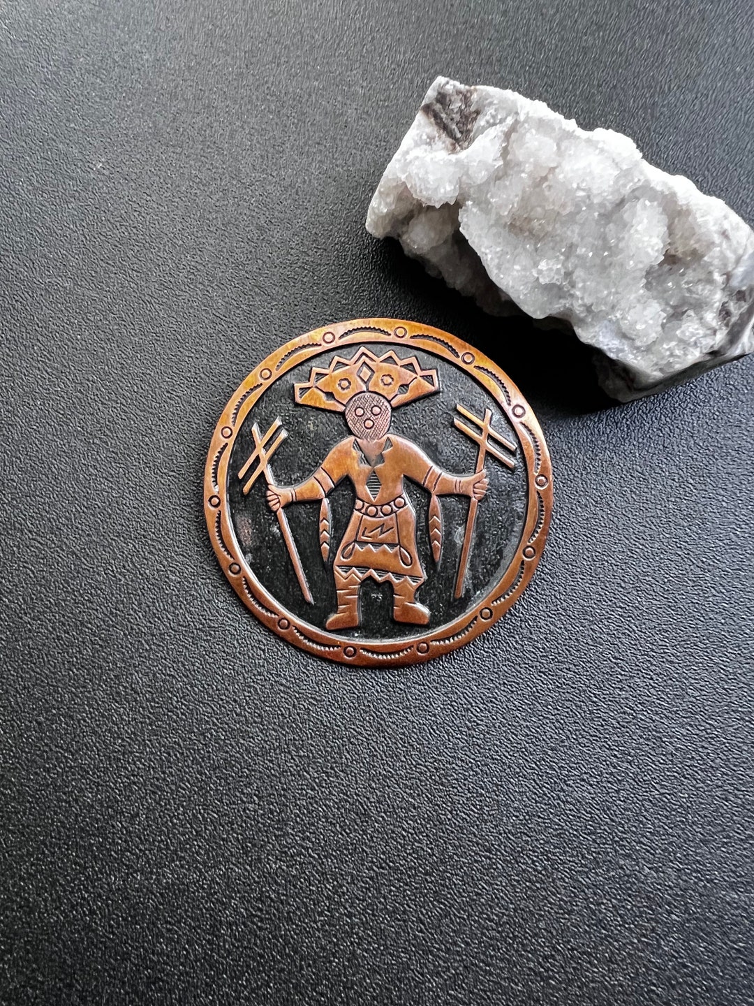 Native America Indian Jewelry, SIGNED Bell Trading Post, Vintage Copper ...