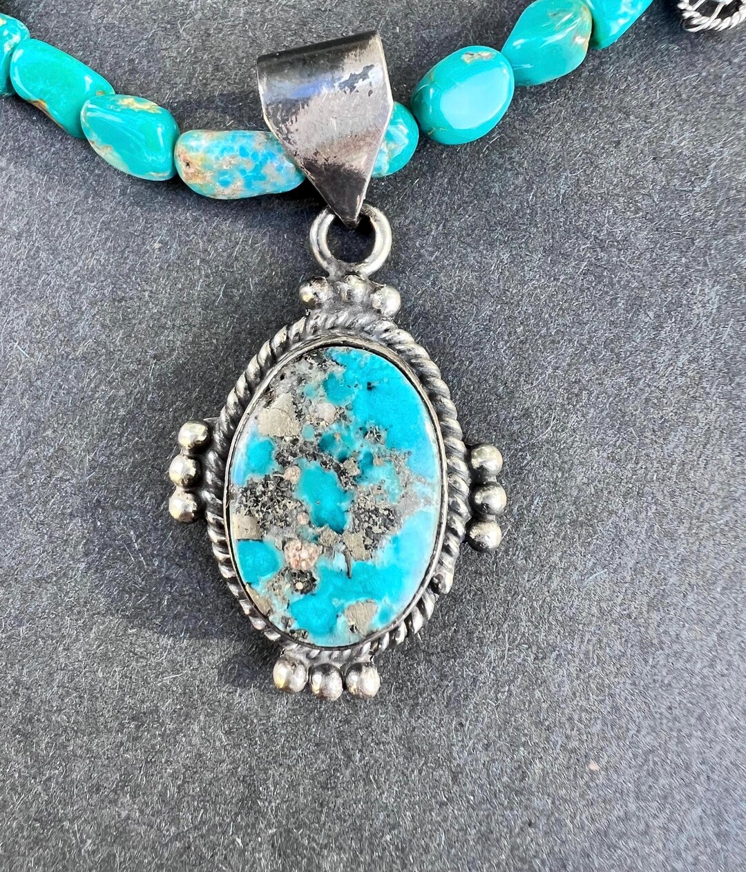 Native American Turquoise Necklace, Southwest , Turquoise Vintage ...