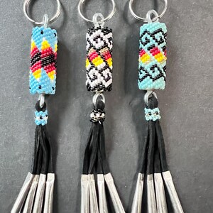 Beaded Navajo Keychain, Keychain, Indian Keyring, Native American ...
