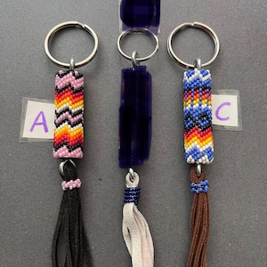 Native America Beaded Key Rings Navajo Beaded Key Ring - Etsy