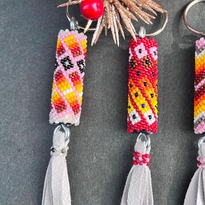 Beaded Navajo Keychain, Keychain, Indian Keyring, Native American ...