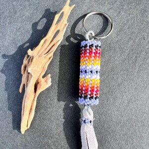 Beaded Navajo Keychain, Keychain, Indian Keyring, Native American ...